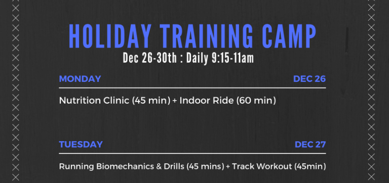 Holiday Training Camp! – Healthy Eating Active Living™